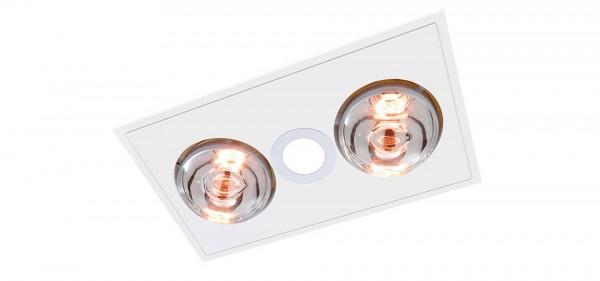 MYKA 2 - Slimline 3 in 1 with 2 x 275w Infrared Heat Lamps, 10W LED Do
